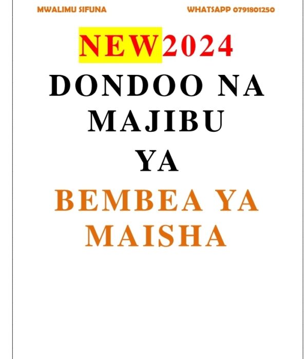 Bembea ya maisha questions and answers