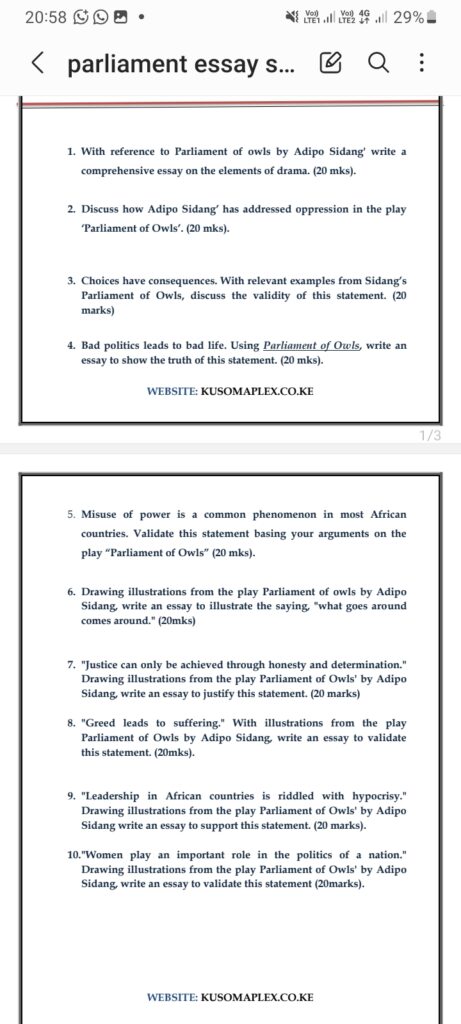 The Samaritan Essays questions with answers