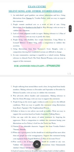 The Samaritan Guide Notes