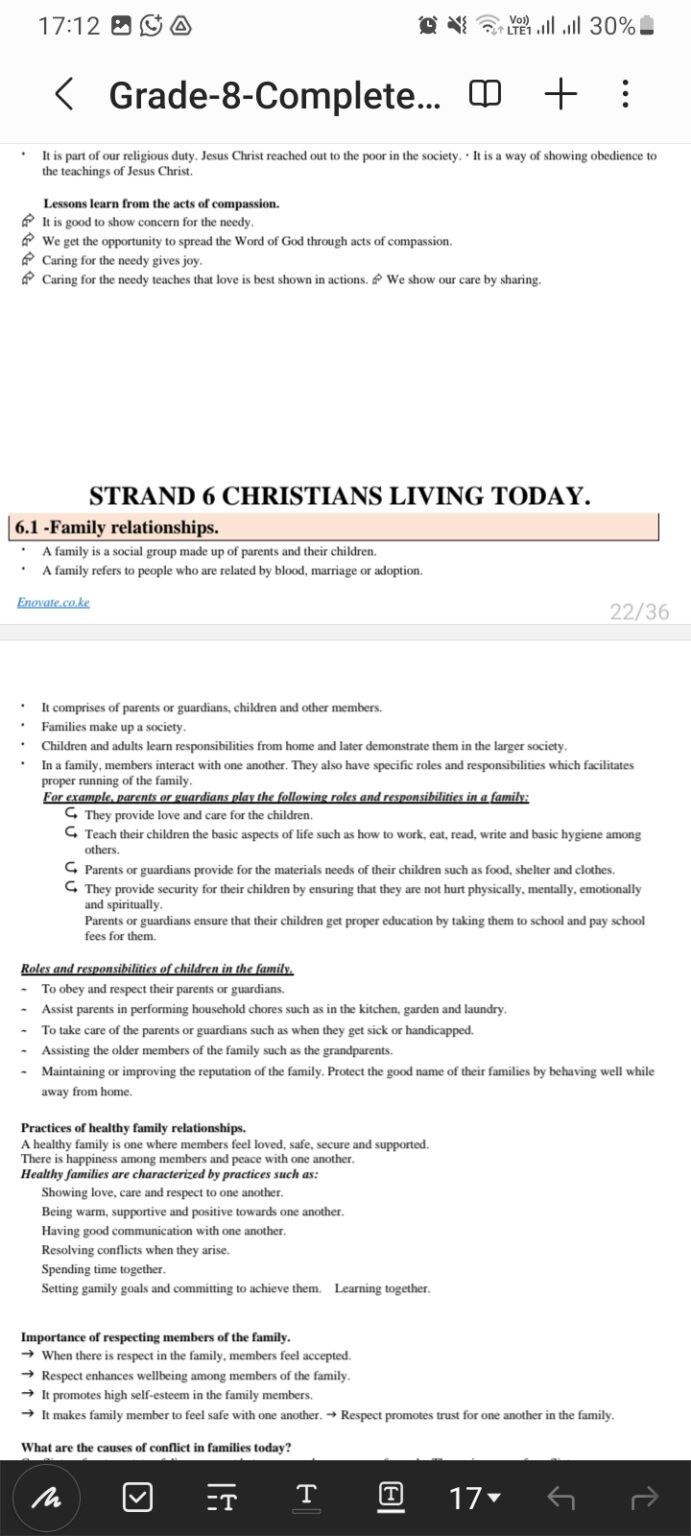 Grade 8 cre complete rationalised notes