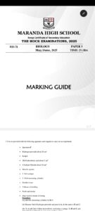 MARANDA HIGH SCHOOL MOCK EXAMS 2025