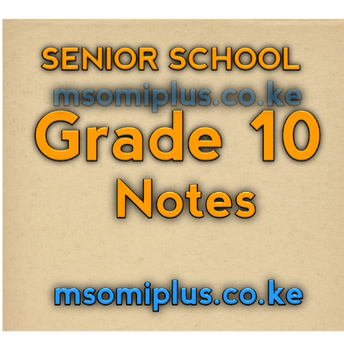 Grade 10 senior school Notes