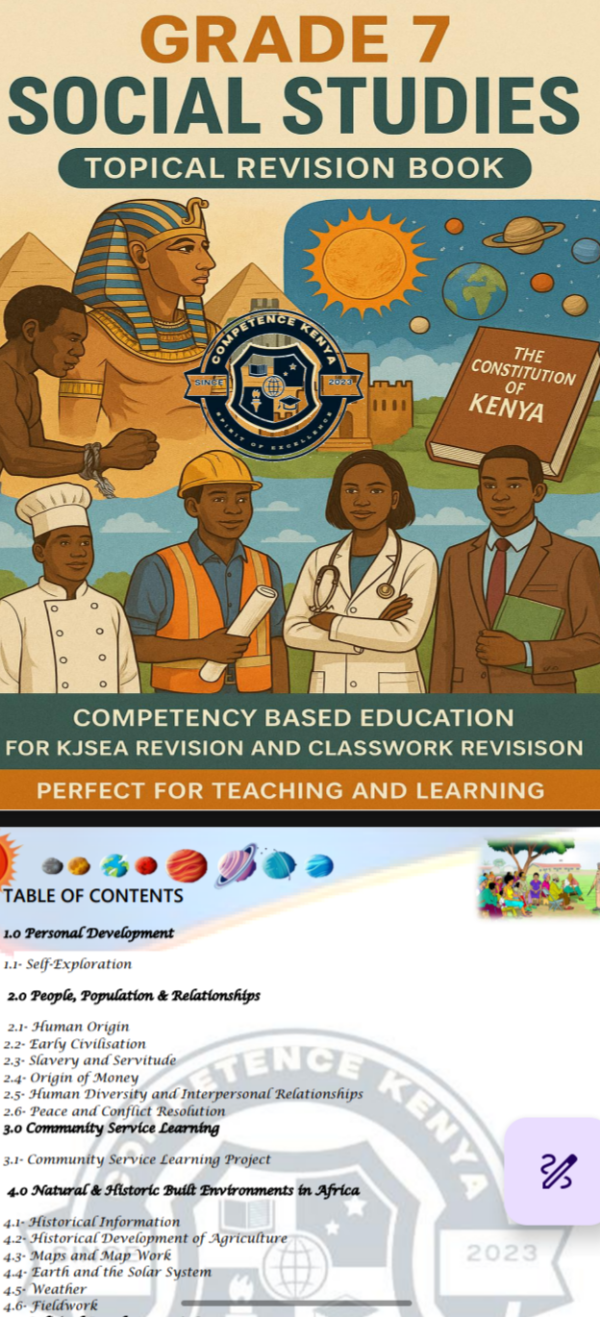 Grade 7 Social studies topical revision booklet with answers